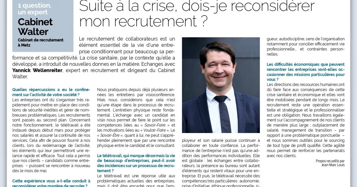 Une question, un expert : l'interview de la semaine - Actualités & offres